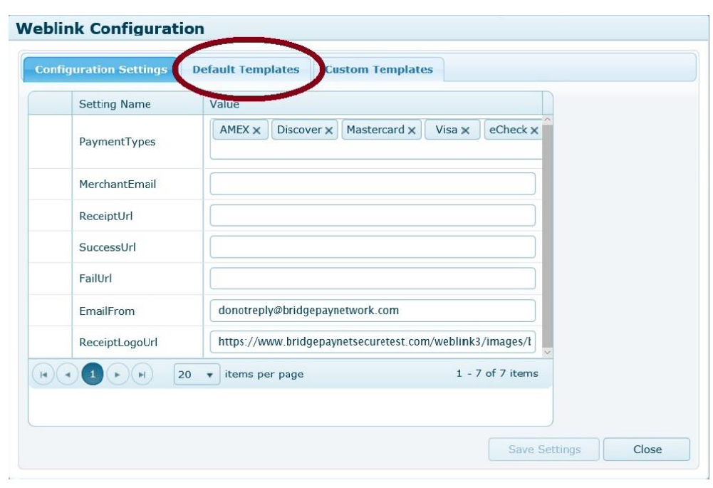 WebLINK 3.0 - Working with Templates